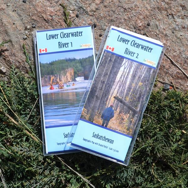 Go Trekker Map Clearwater River #4 & 5 (set of 2, synthetic) — ebsadventure